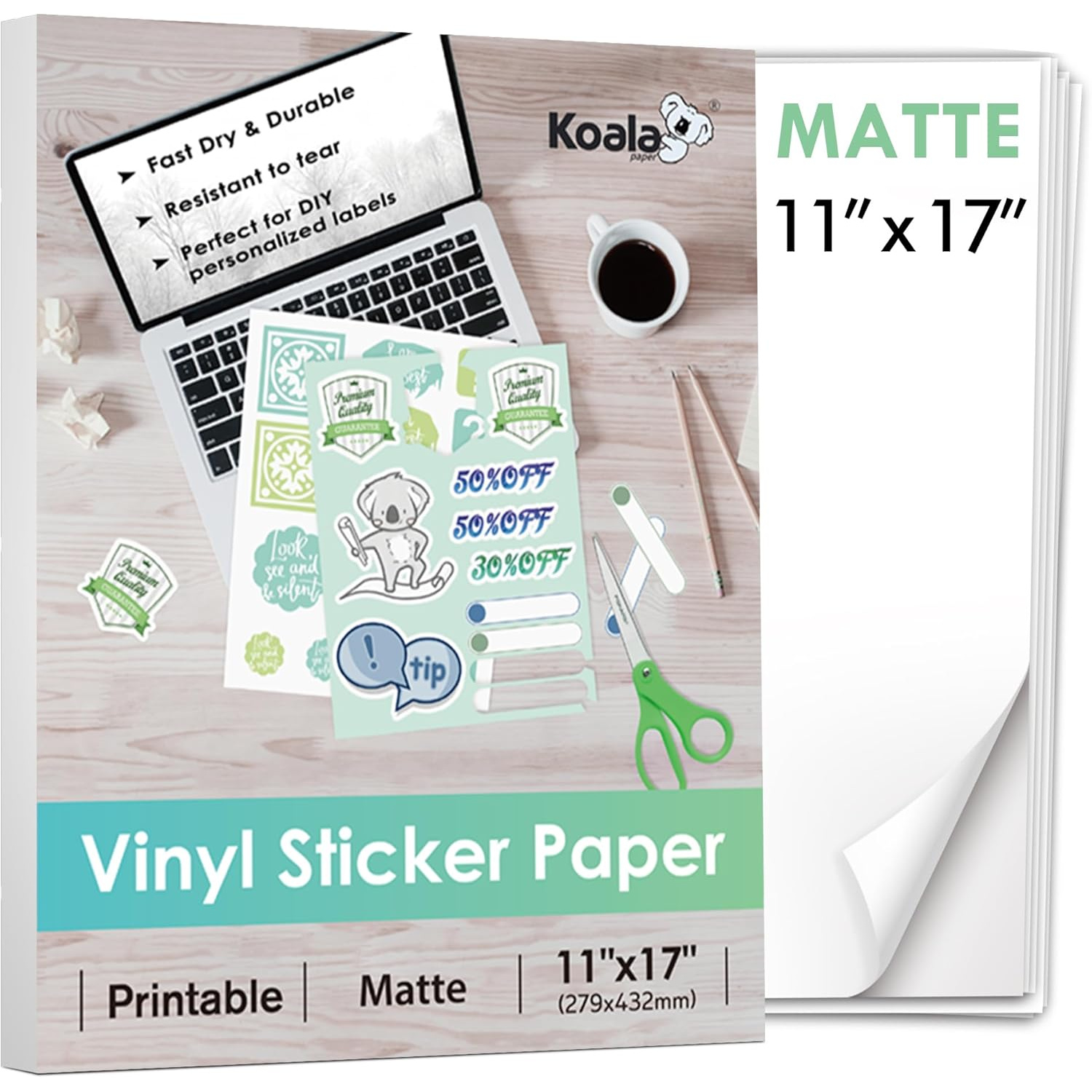 waterproof sticker paper sold on Temu United States