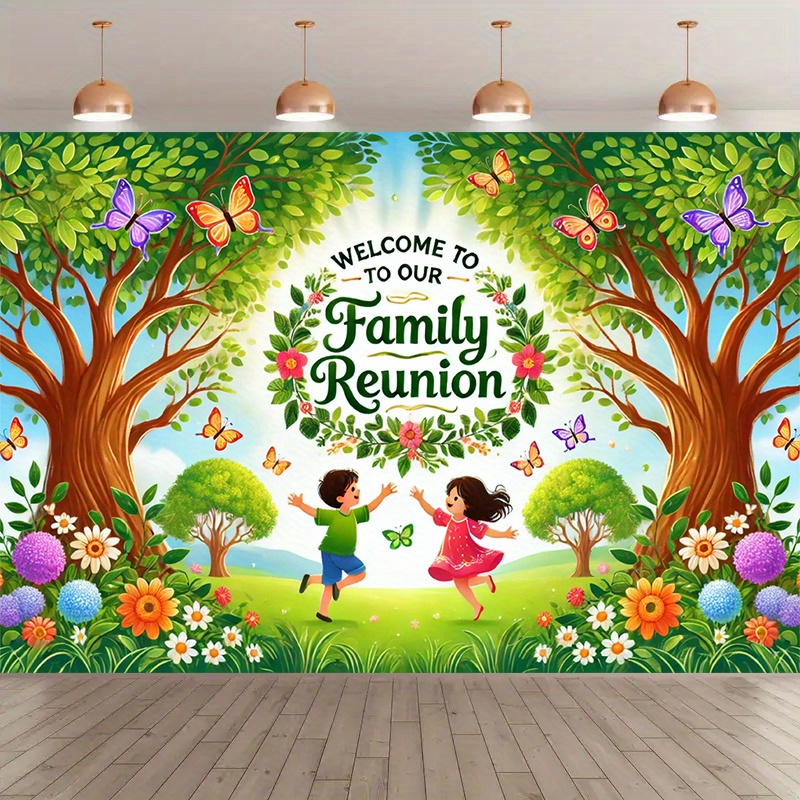 Colorful Family Reunion Tree