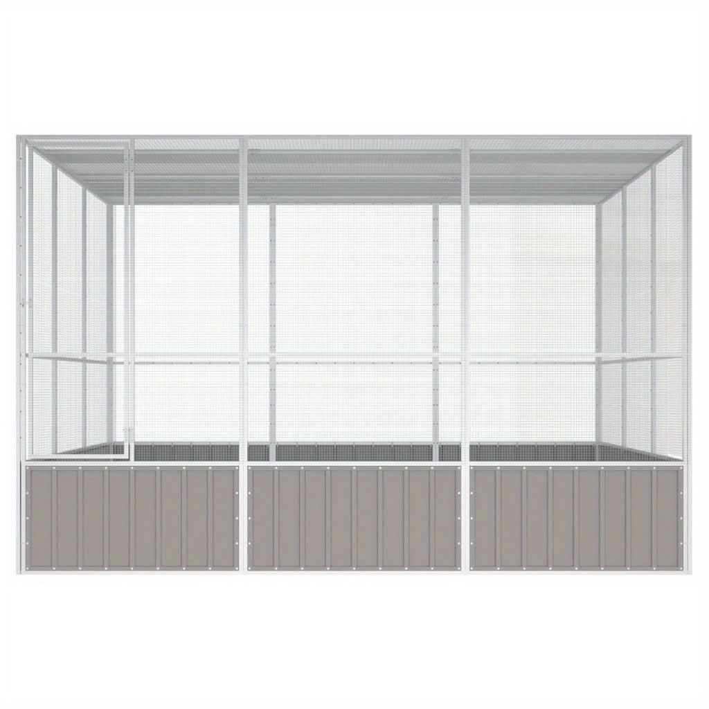 Extra large Stainless Steel Bird Cage Roof Outdoor Aviary - Temu Canada