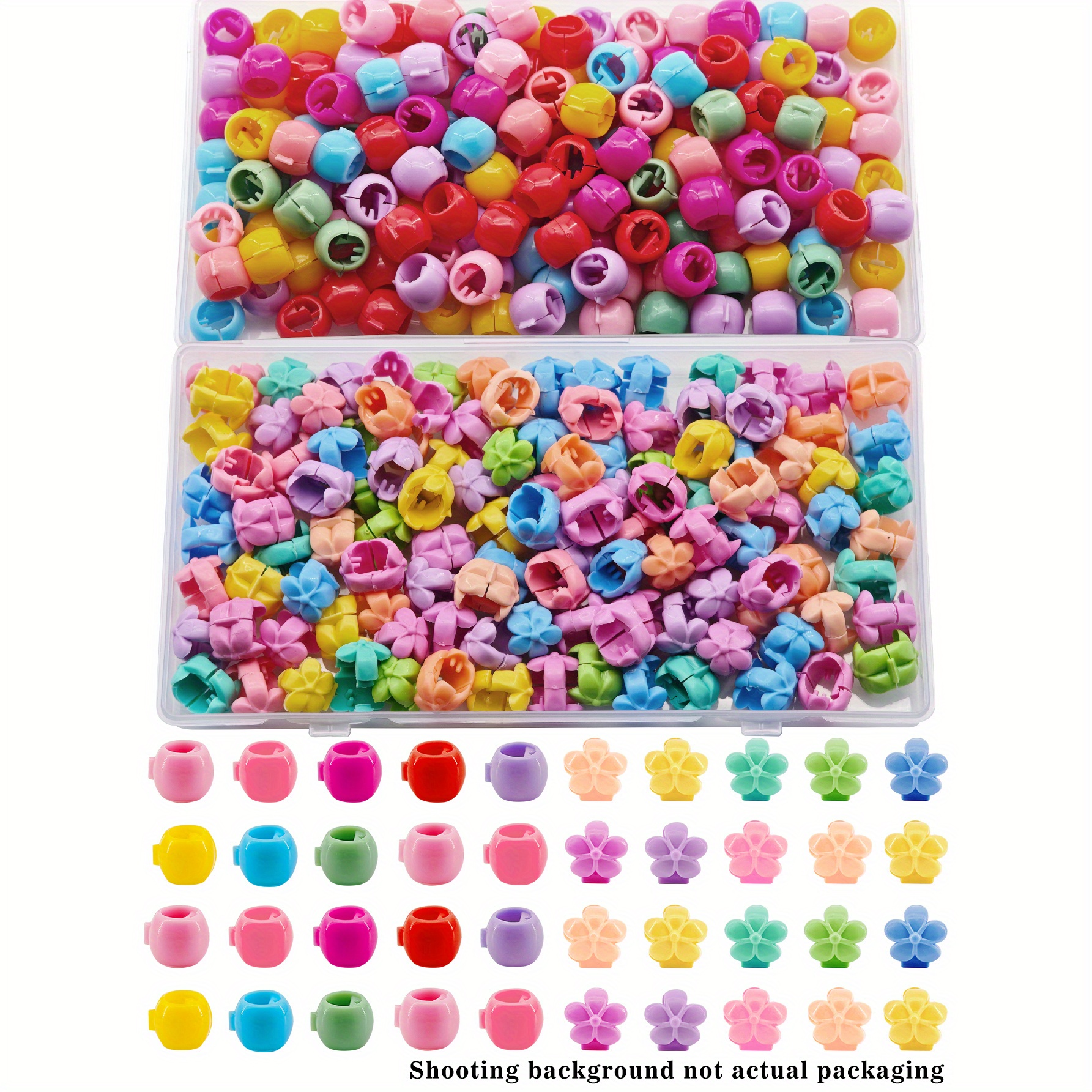 clip on hair beads sold on Temu United States