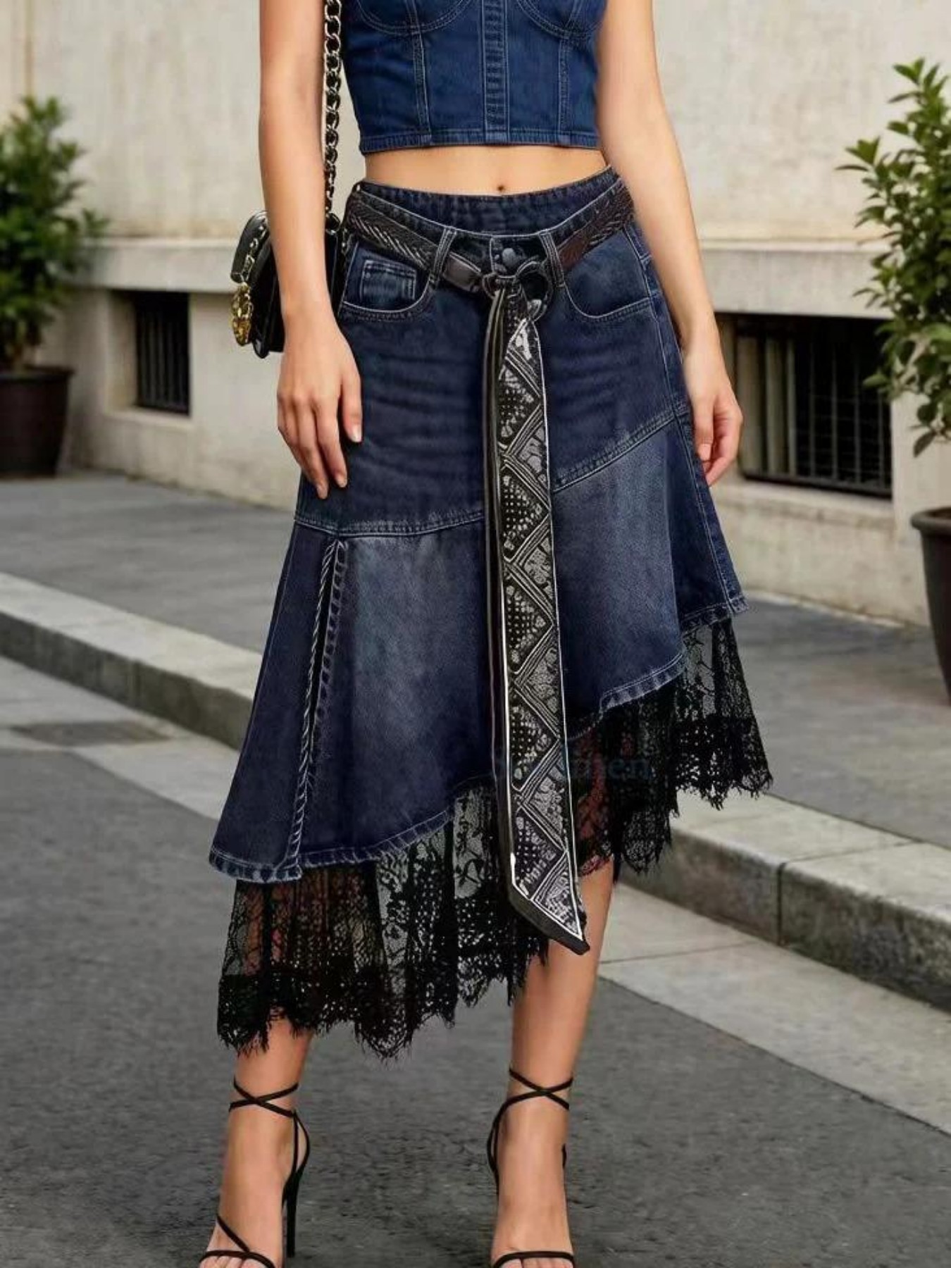 denim skirts for women sold on Temu United States