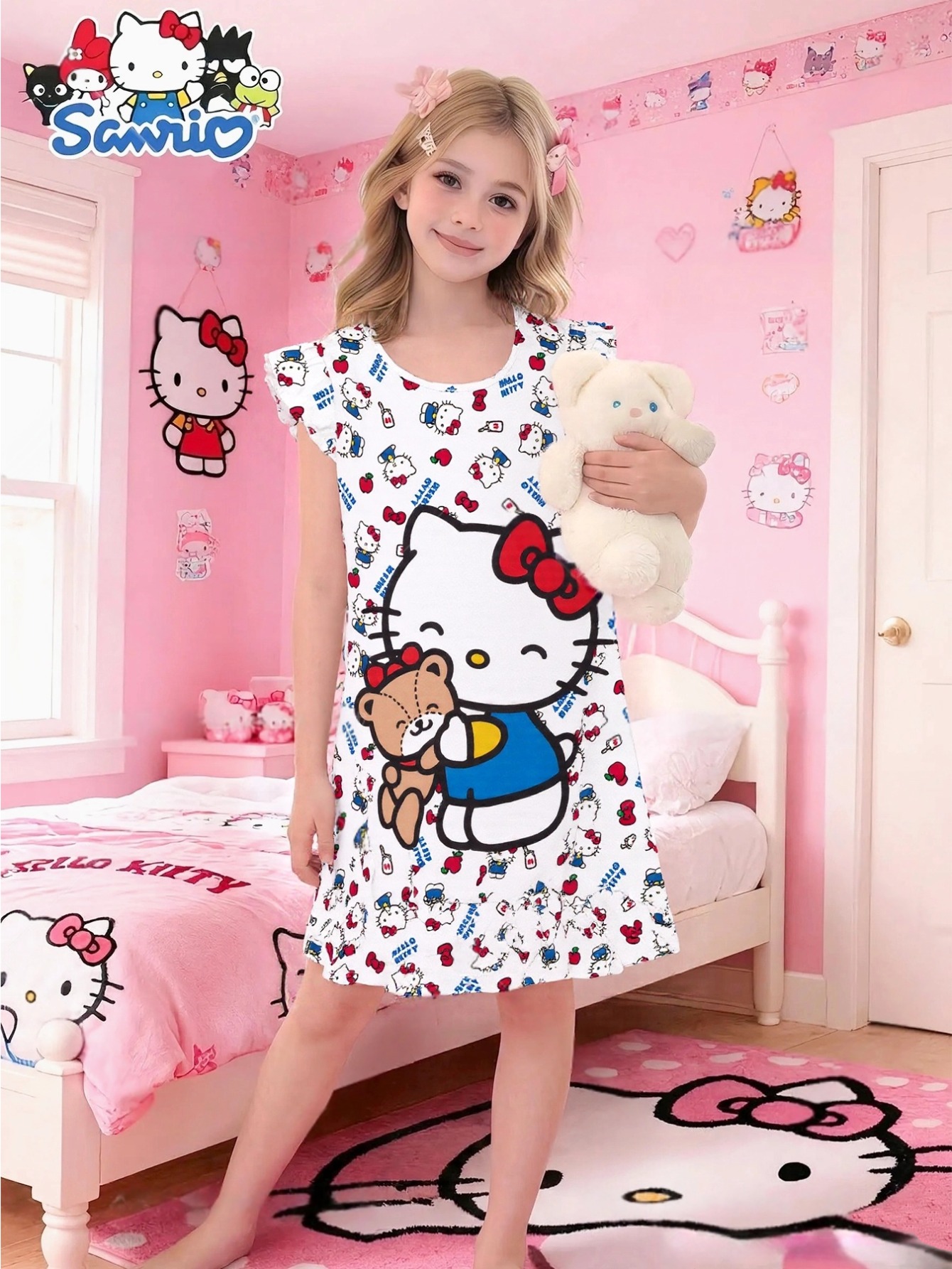 kitty pajamas sold on Temu United States
