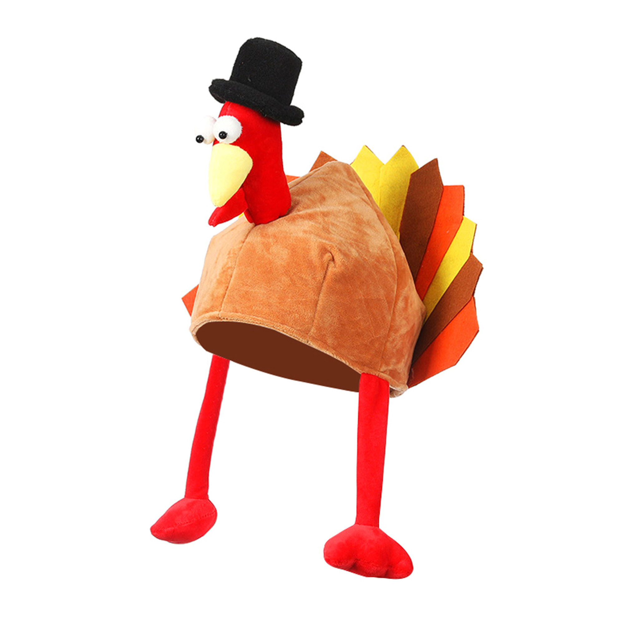 Thanksgiving Turkey Hat Adults Woven Polyester - Temu