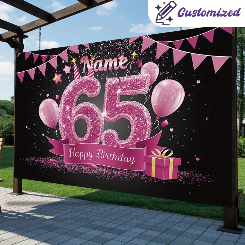 65th Birthday Celebration Border