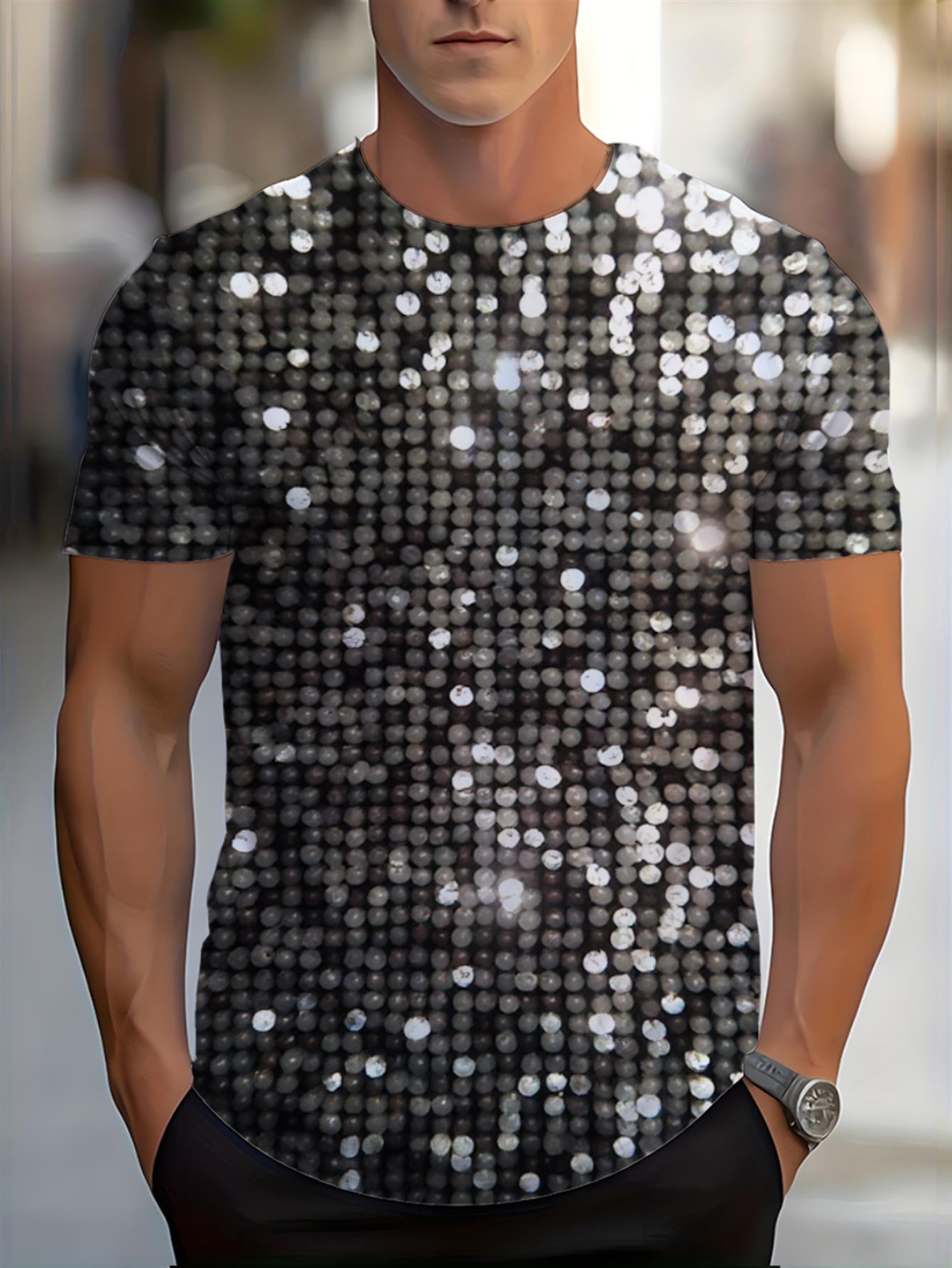 sequin clothing for men sold on Temu United States