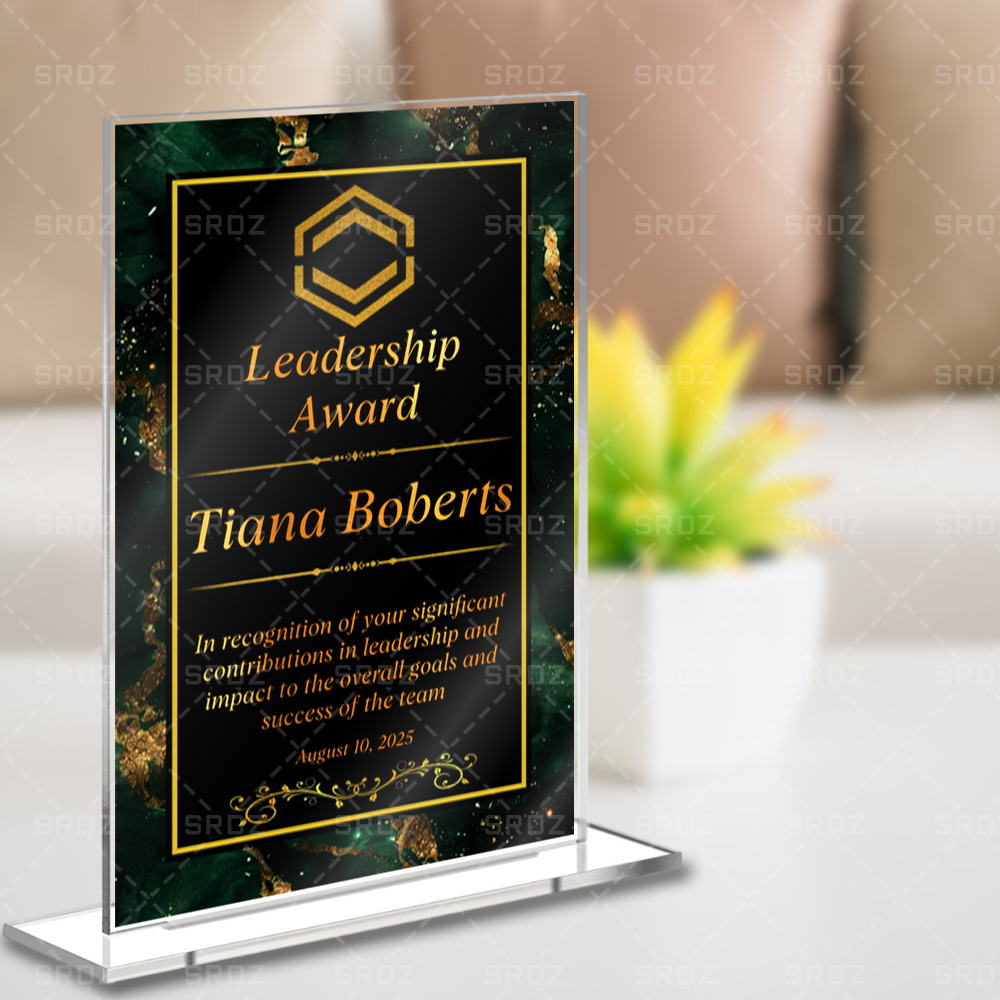 personalized acrylic plaque sold on Temu United States
