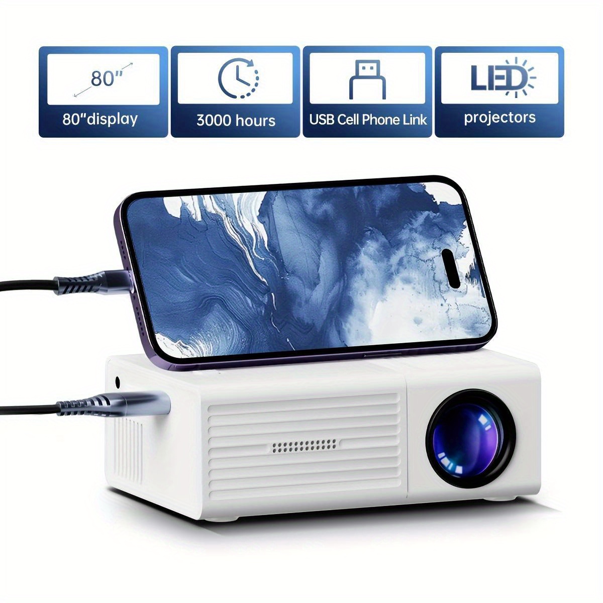 projector sold on Temu United States