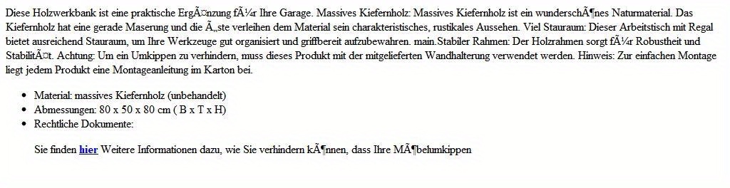 Solid Pine Wood Workbench Sturdy Home Garage Workshop Table - Temu Germany