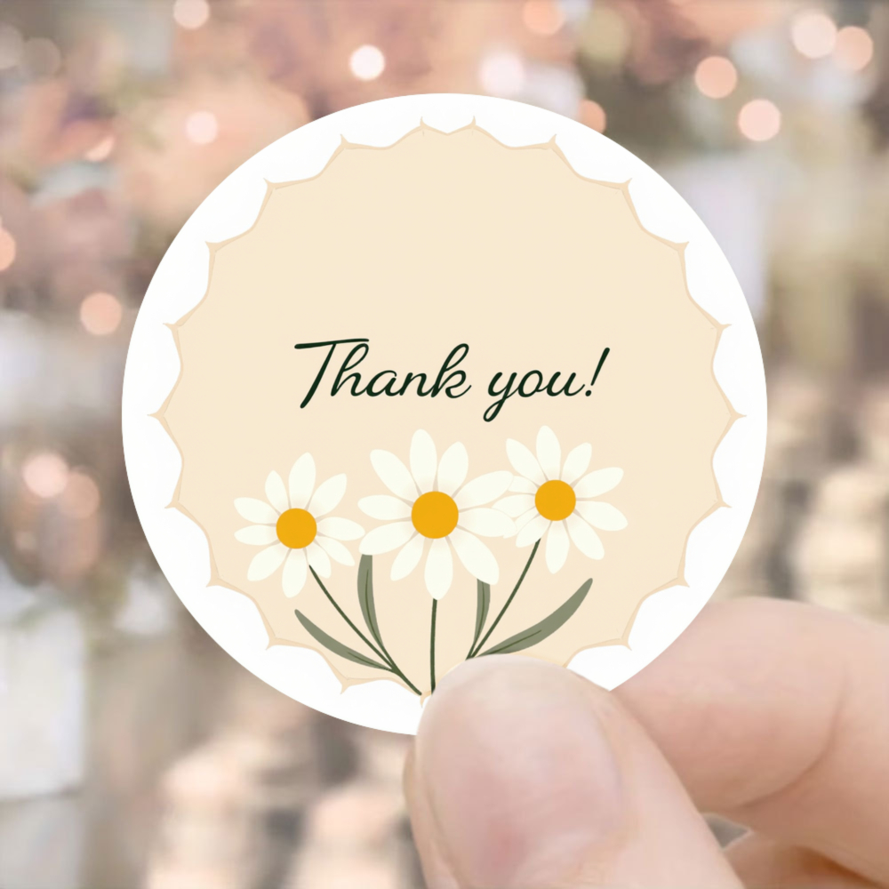 sticker thank you sold on Temu United States