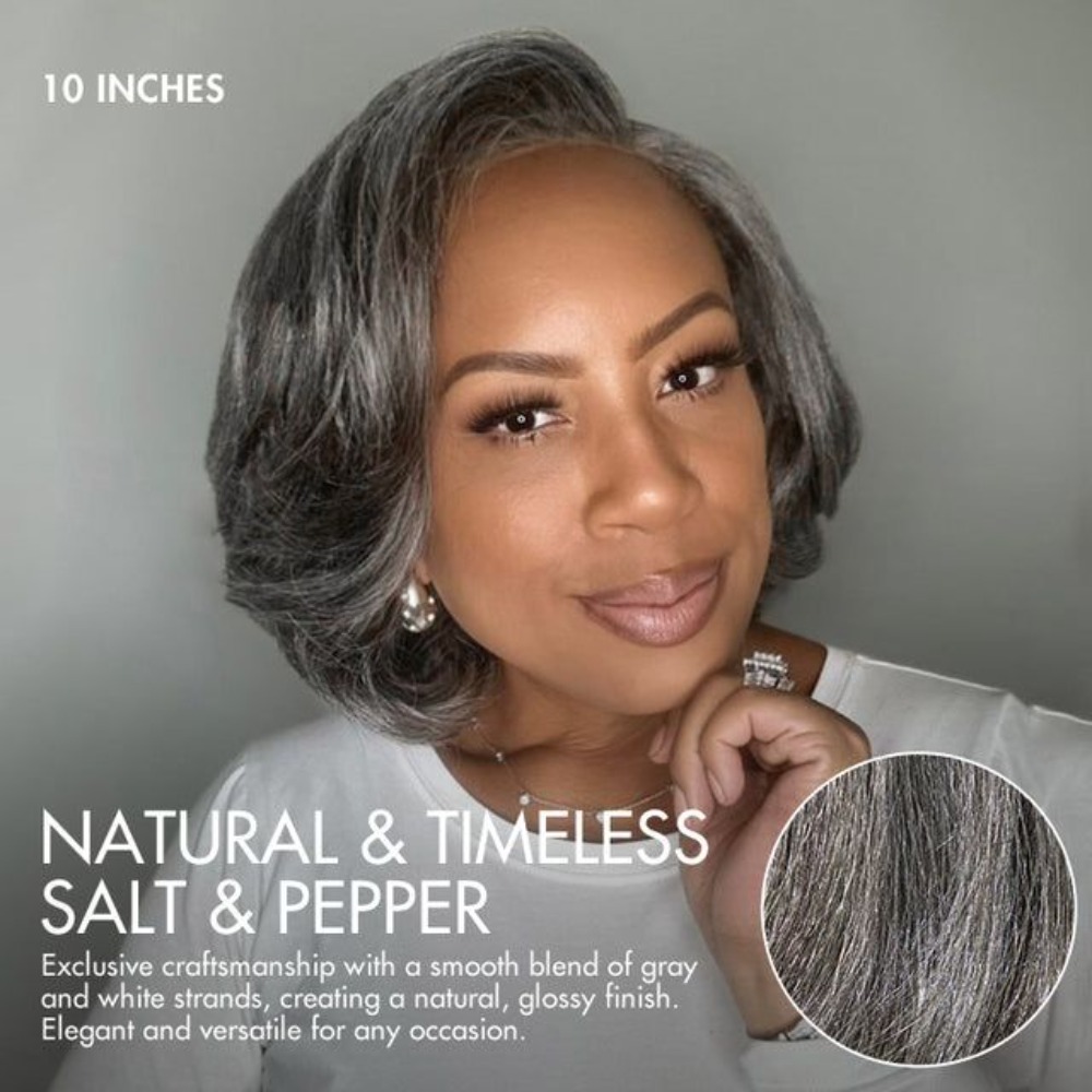 gray wigs for women sold on Temu United States