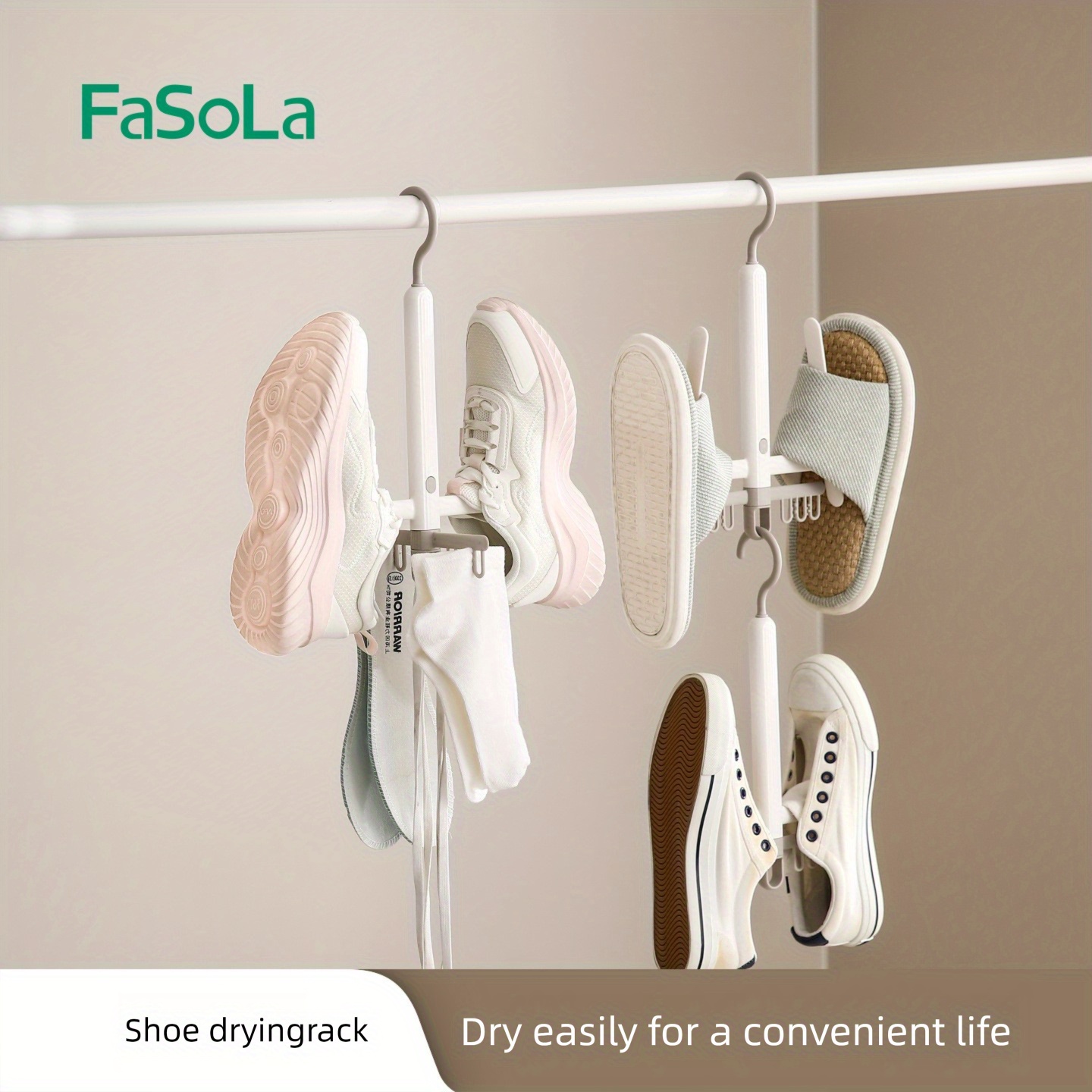 rotating shoe rack tower sold on Temu New Zealand