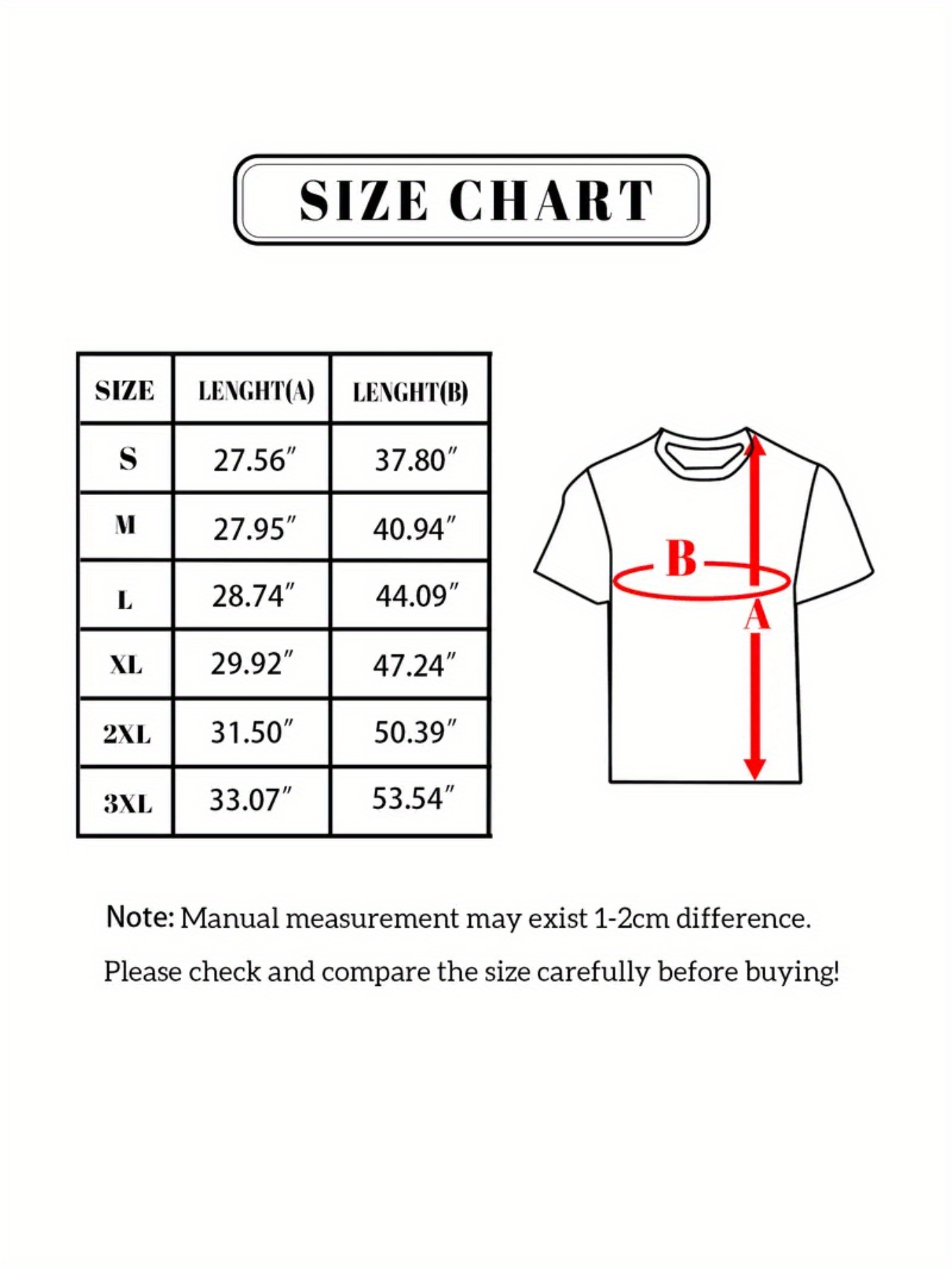 Deals Shirt Cdg Shirt Size Chart Cdg Souvenir Black T Shirt Temu Canada