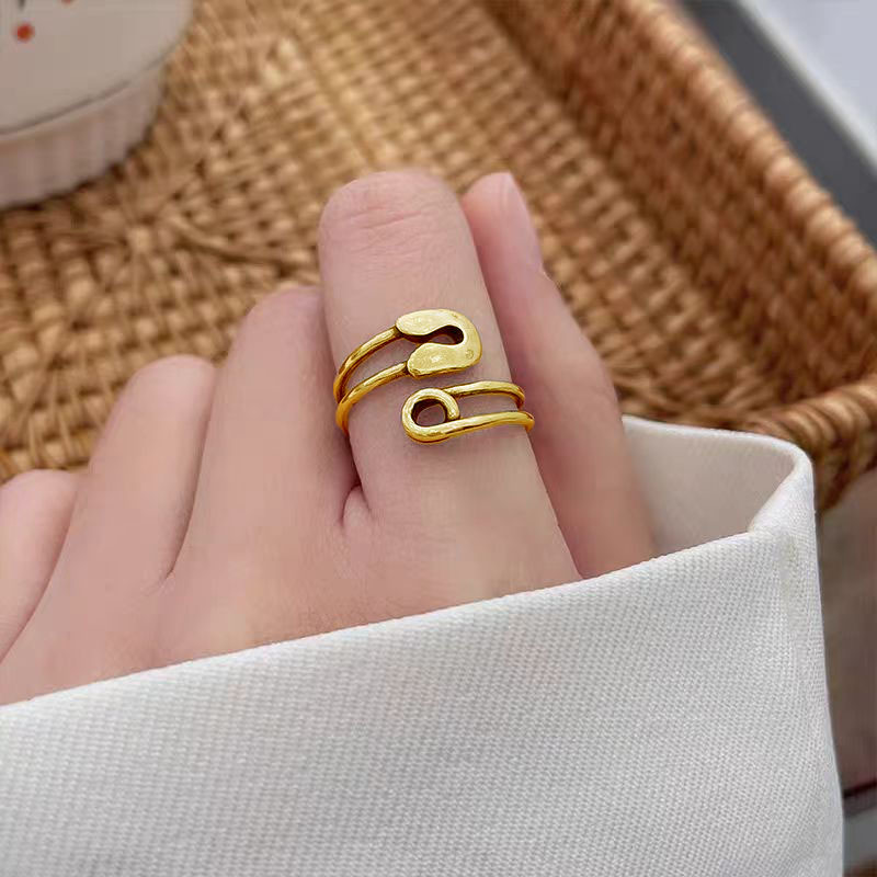 safety pin ring sold on Temu United States