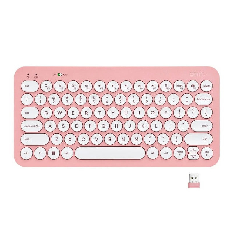 Quiet Compact Wireless Keyboard 78 Keys Usb Receiver Led - Temu