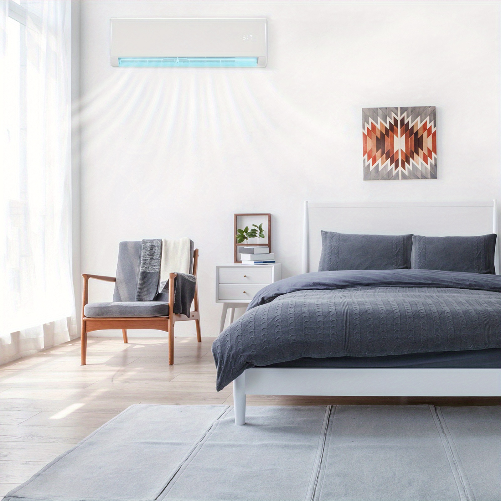 wall mounted mini air conditioner sold on Temu United States