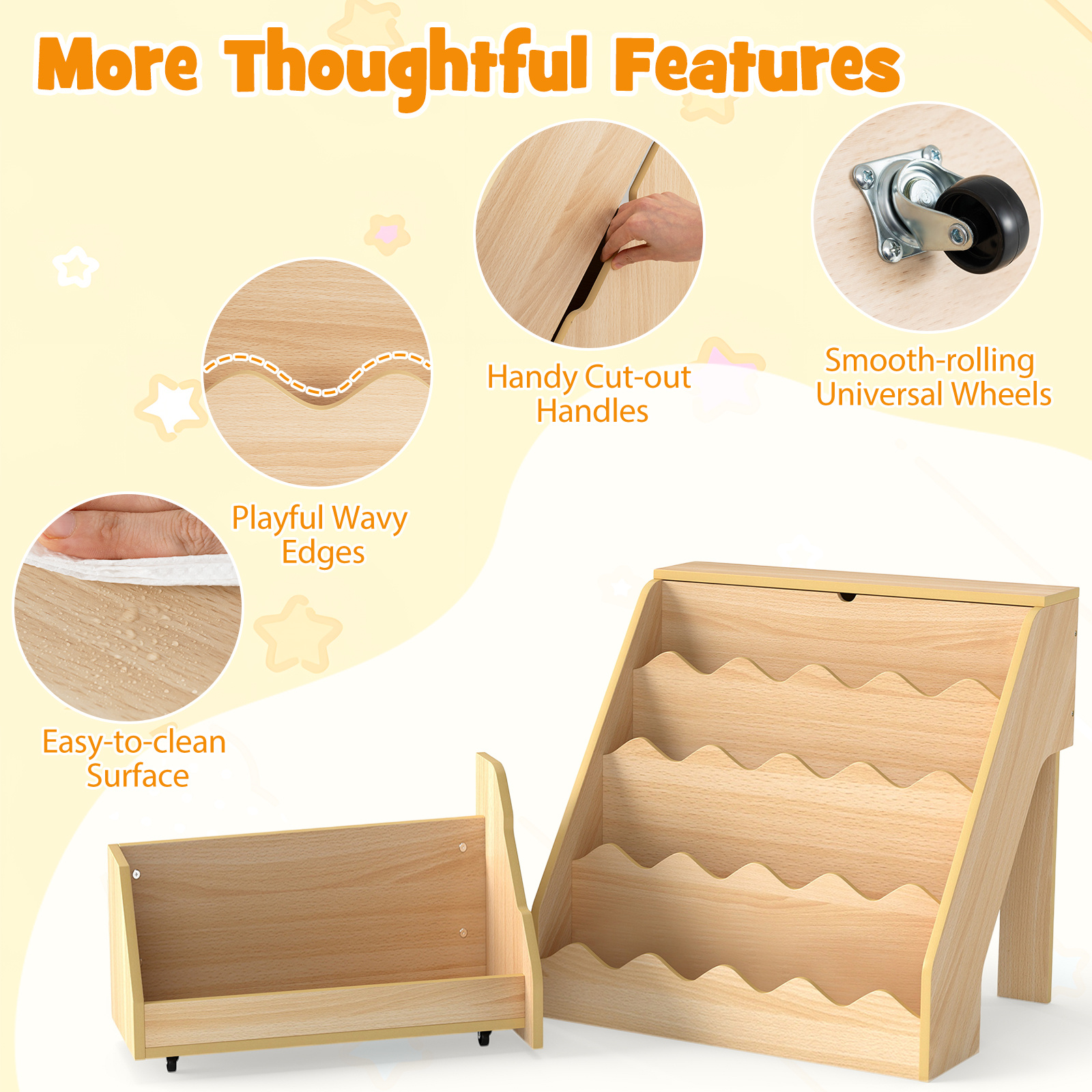 kids bookshelf sold on Temu United States