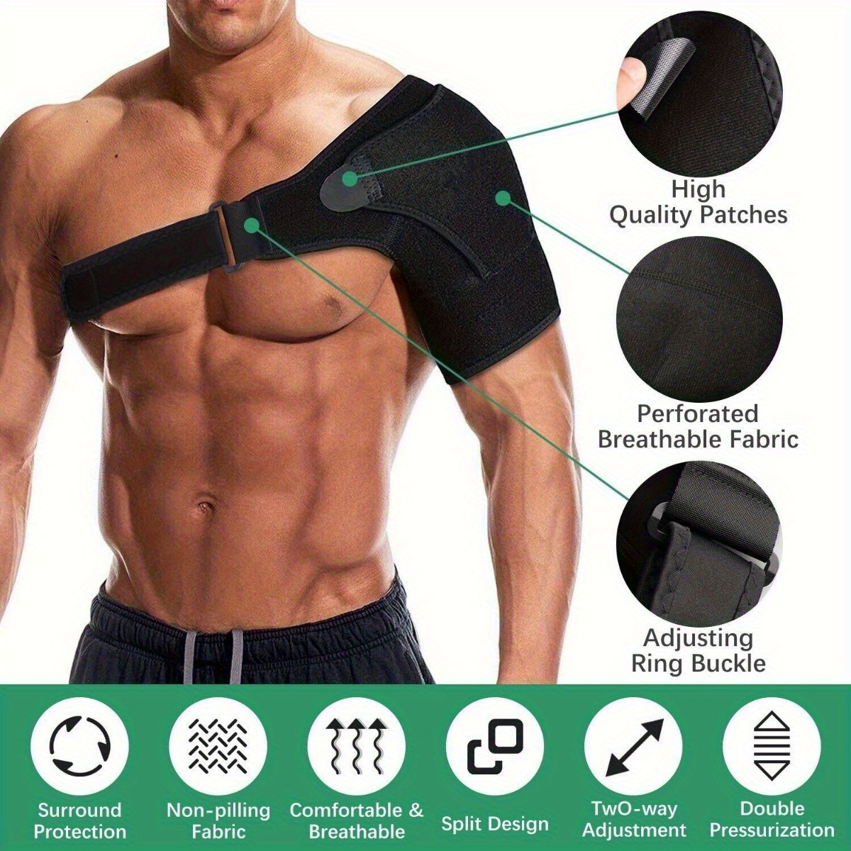 shoulder brace sold on Temu United States