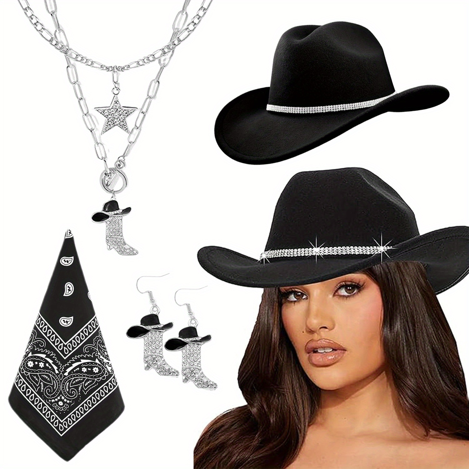 cowboy outfits women sold on Temu United States