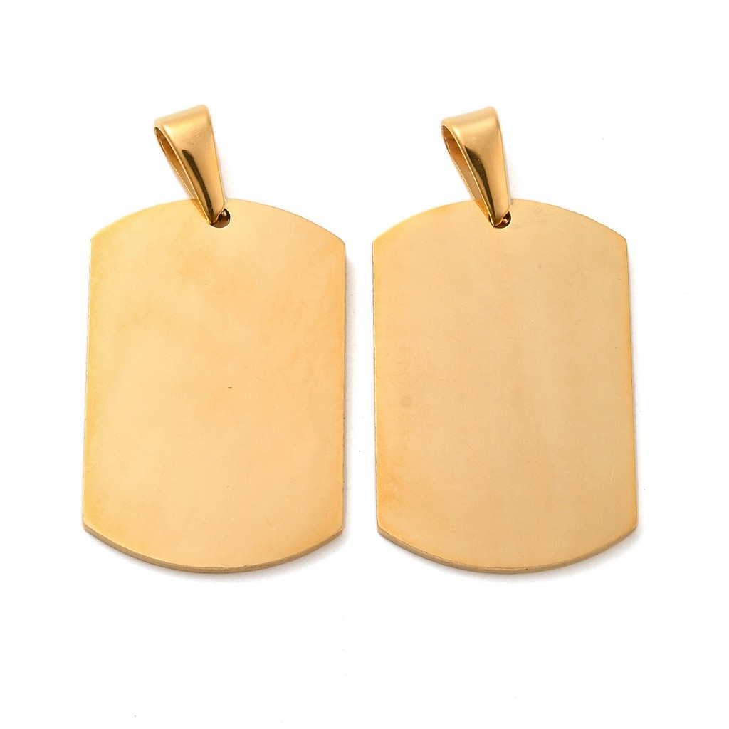 blank dog tags sold on Temu Australia