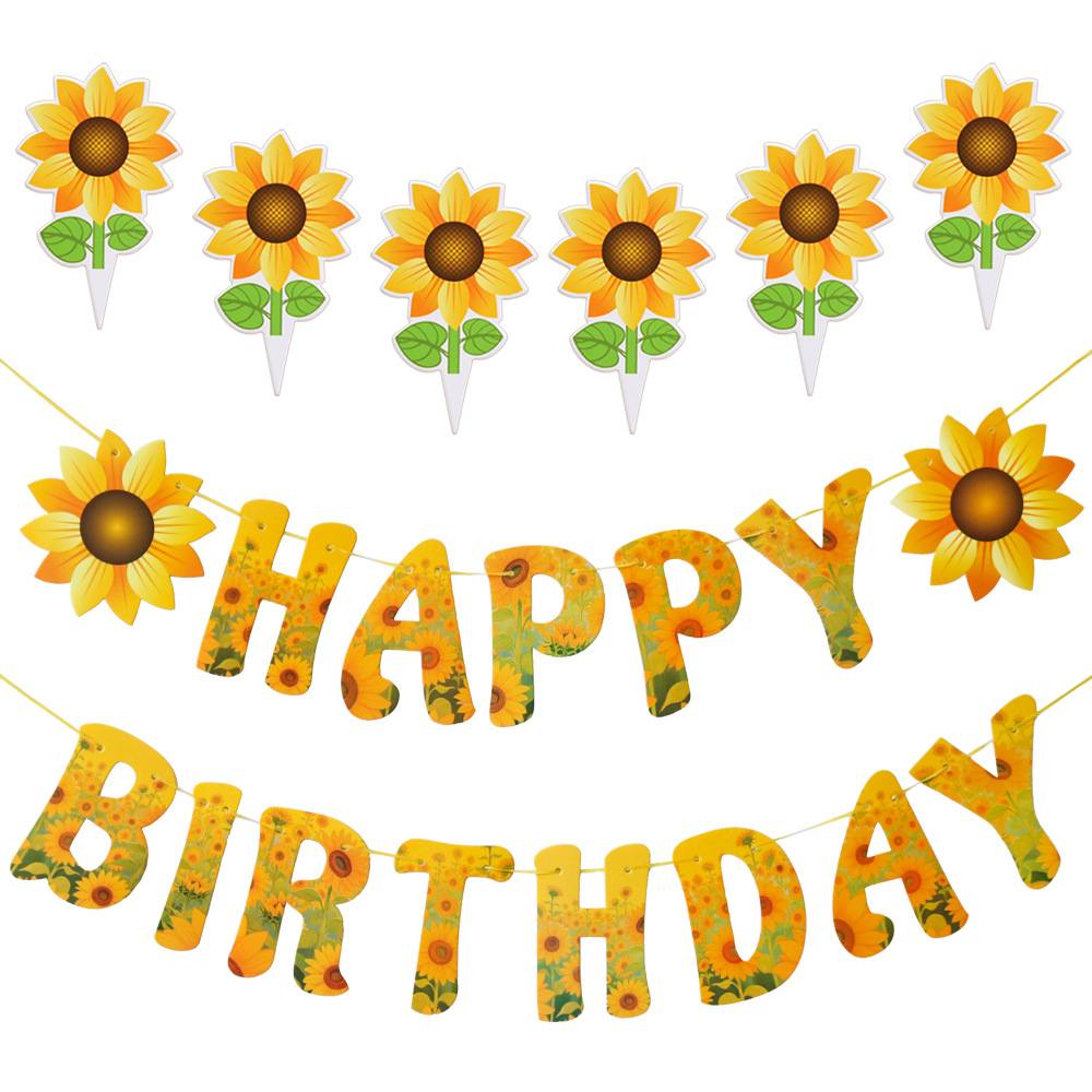 sunflower party decor sold on Temu United States