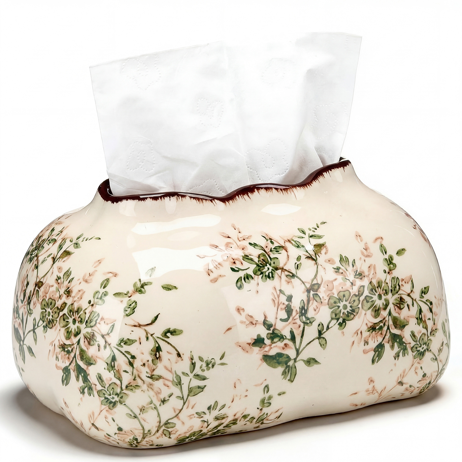 ceramic tissue holder sold on Temu United States