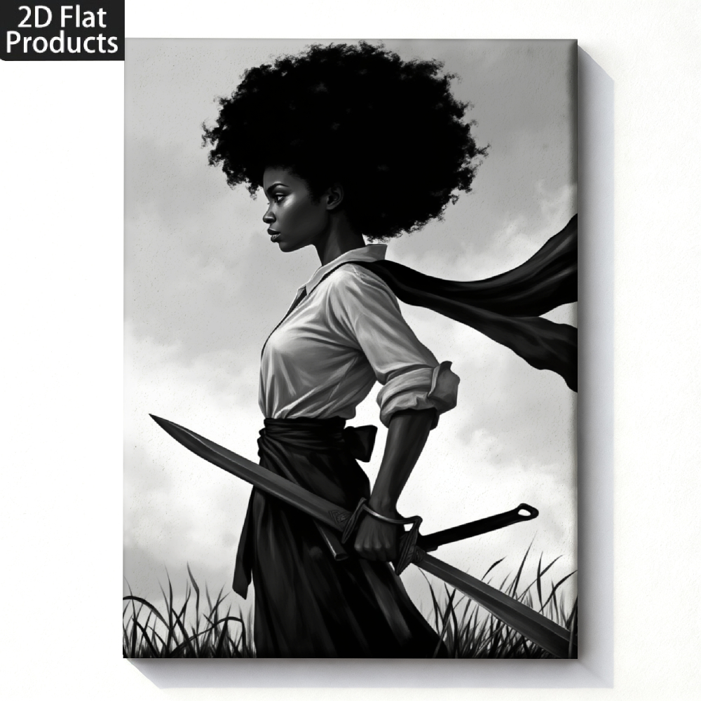 strong woman wall art sold on Temu United States