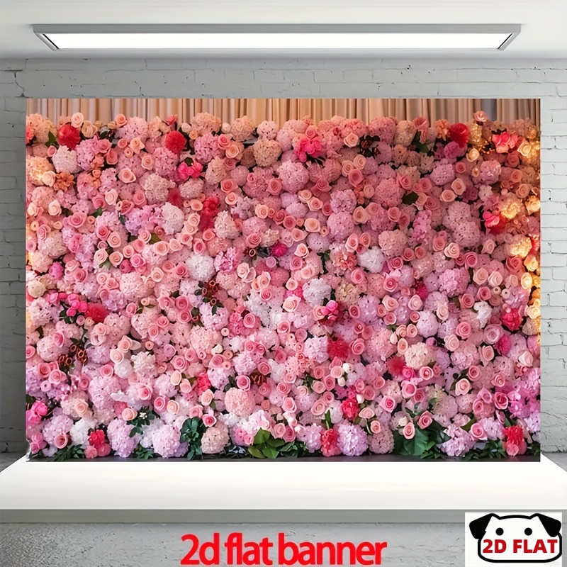 flower backdrop sold on Temu United States