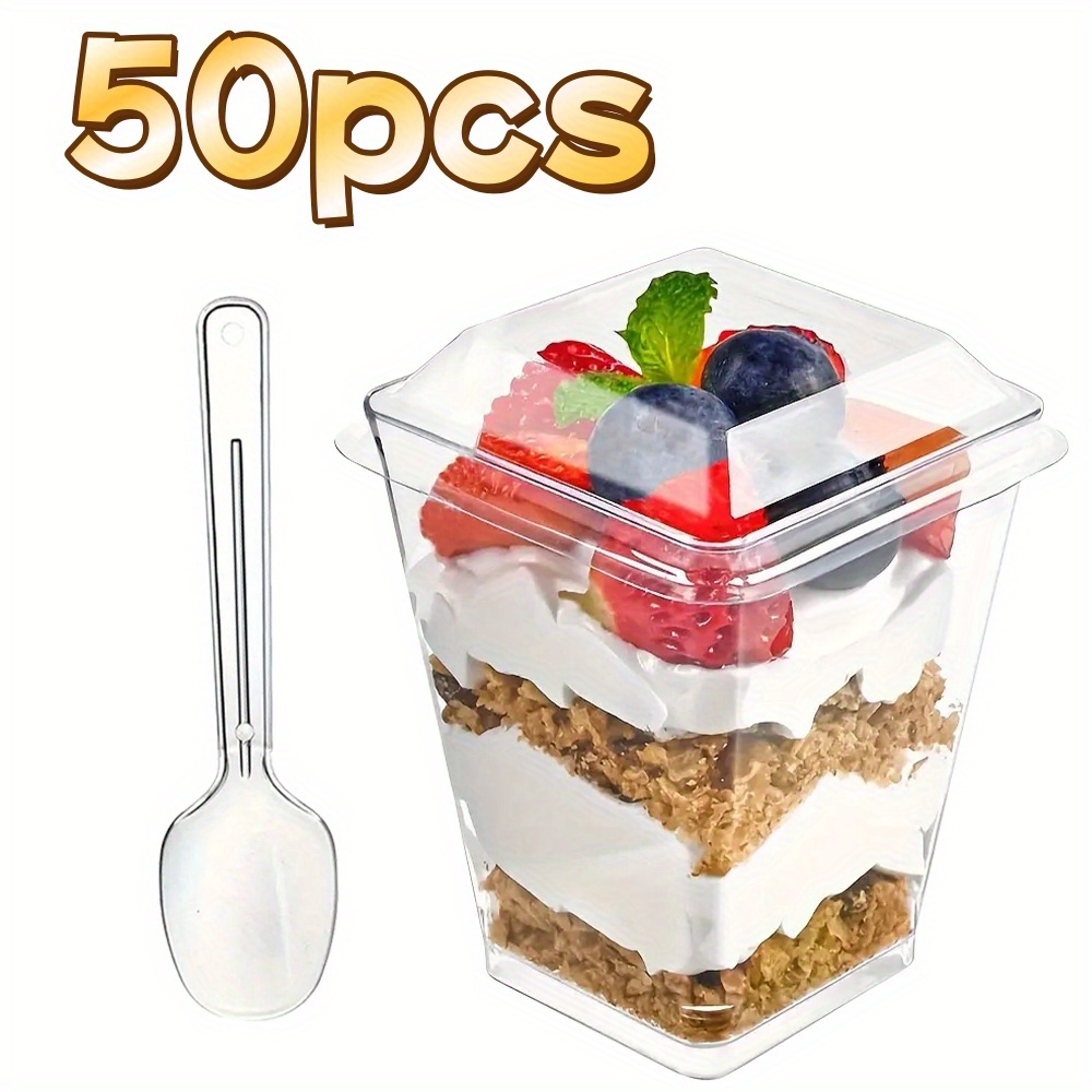 plastic dessert cups sold on Temu United States