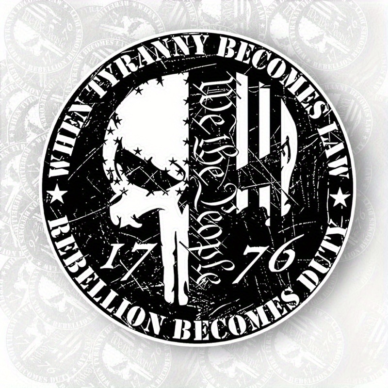 patriotic decals sold on Temu United States