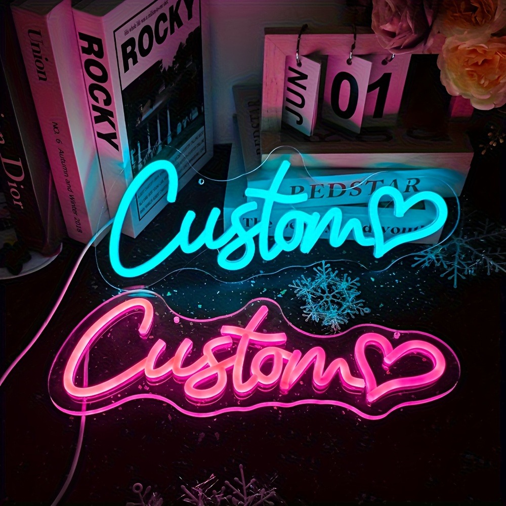 custom name light sold on Temu United States
