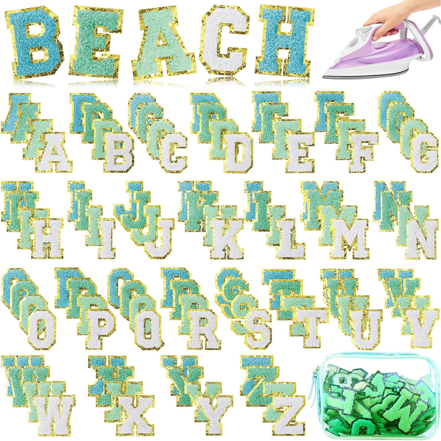 iron on letters sold on Temu United States