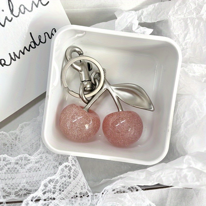 cherry keychain charm sold on Temu United States