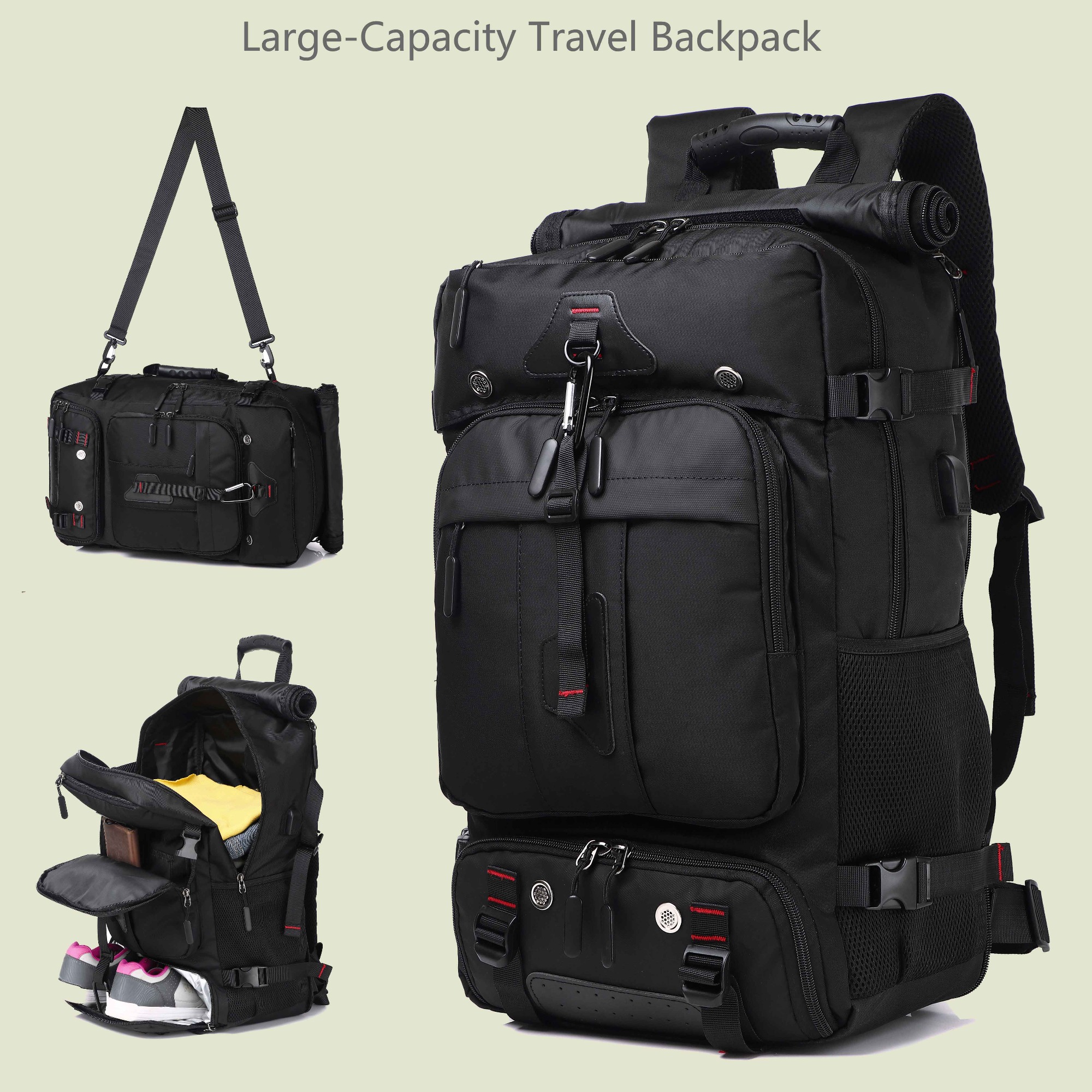 large backpack travel sold on Temu United States