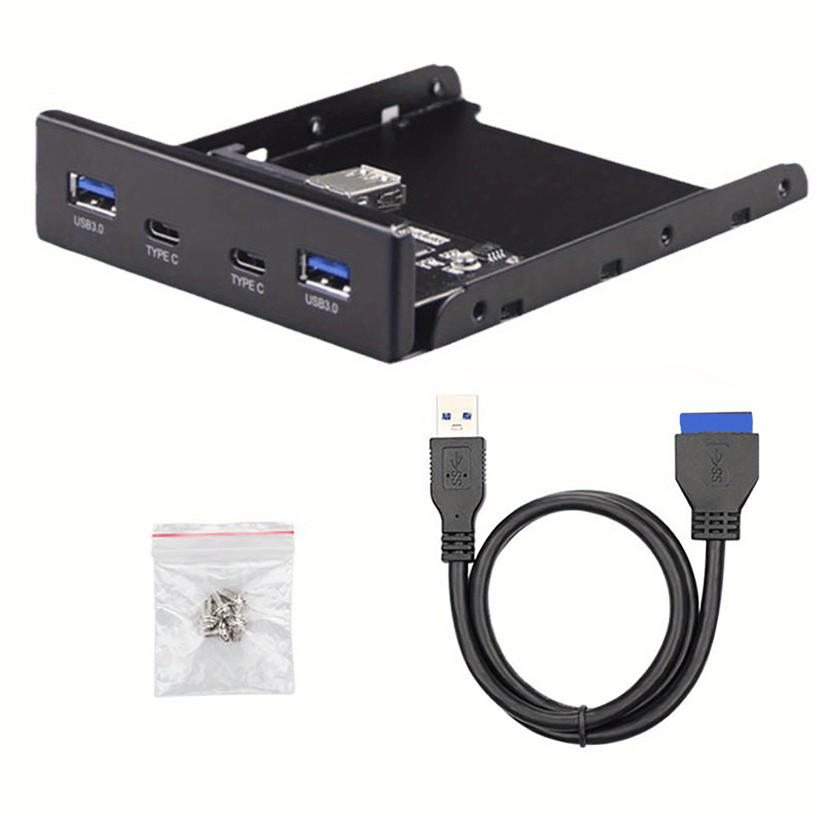 panel adapter 4 port usb c usb 3.0 hub expansion - Temu