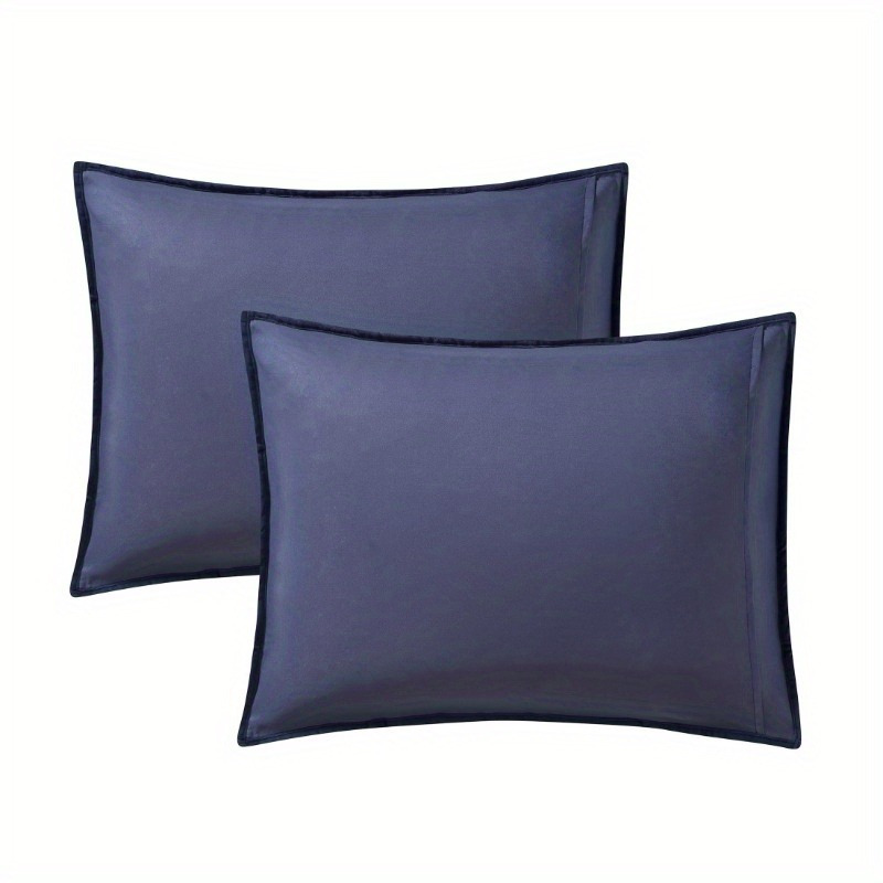Solid Navy Zig Zag Stripe Reversible Crystal Mink Pillow - Temu
