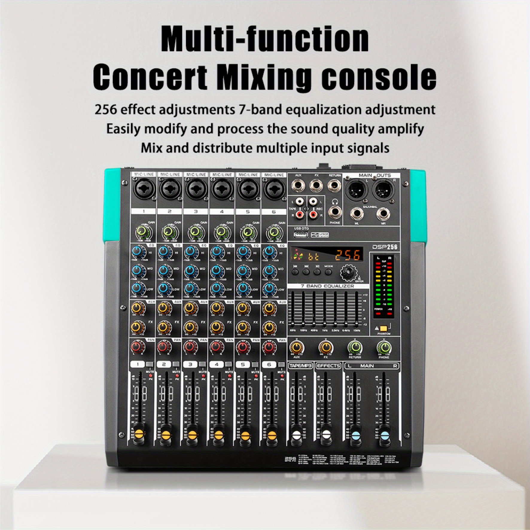 6 channel mixer sold on Temu United States