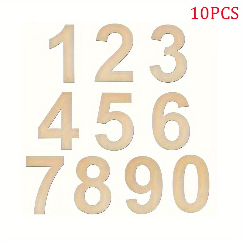 wooden numbers - United Kingdom