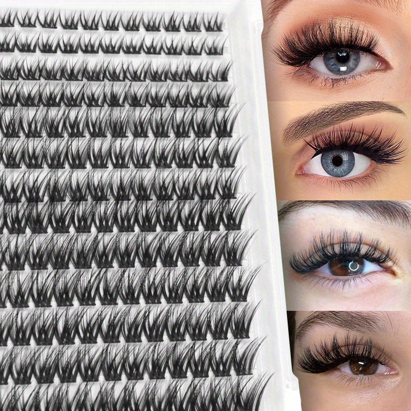 glueless eyelashes sold on Temu United States