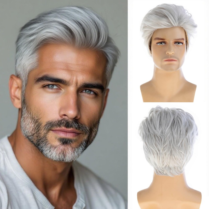 men wigs human hair sold on Temu United States