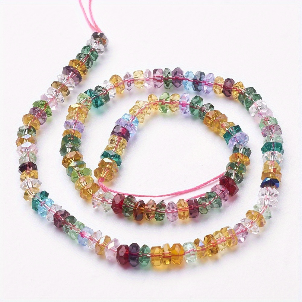 20strand Glass Beads Strands Crystal Suncatcher Mixed Color - Temu