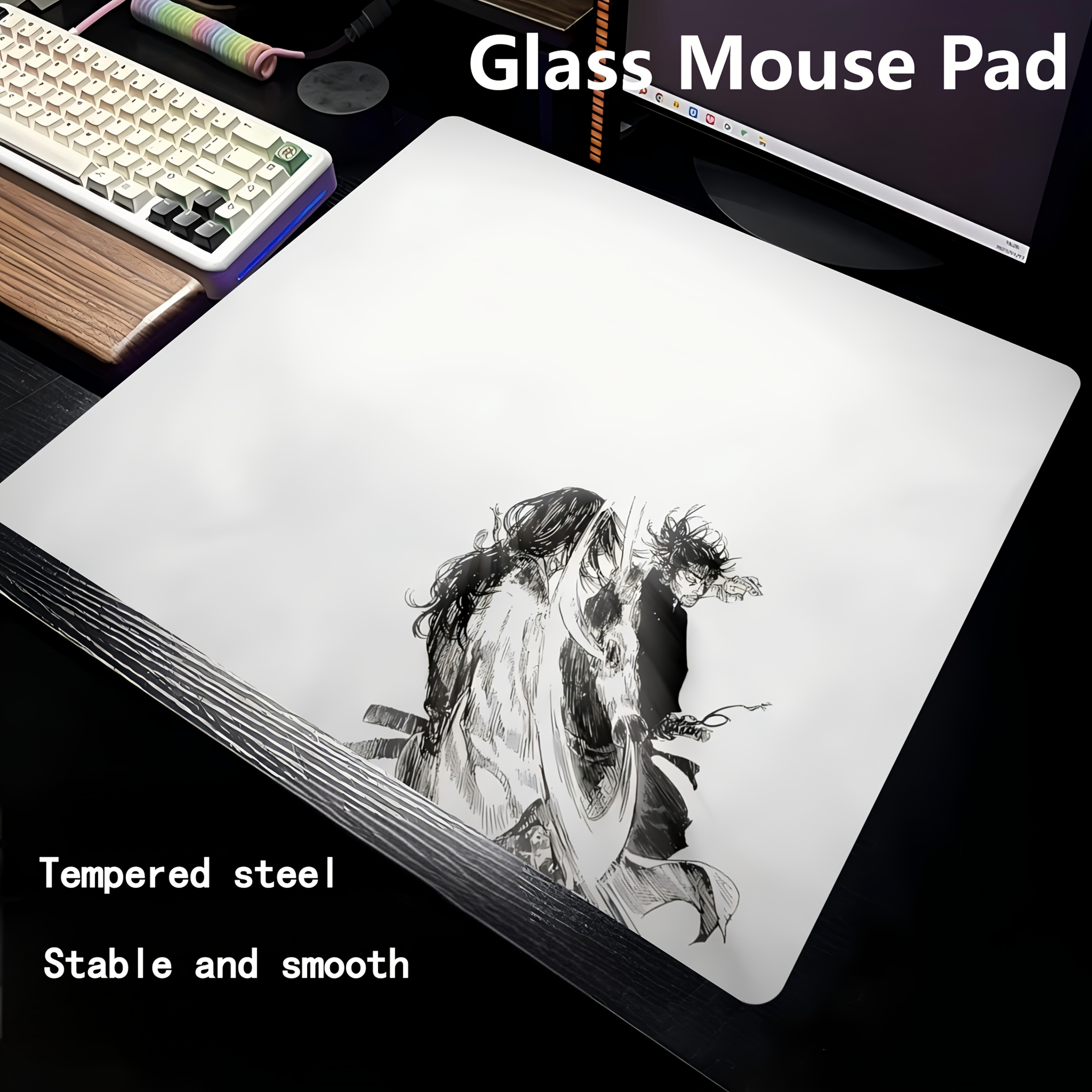 glass mousepad sold on Temu United States