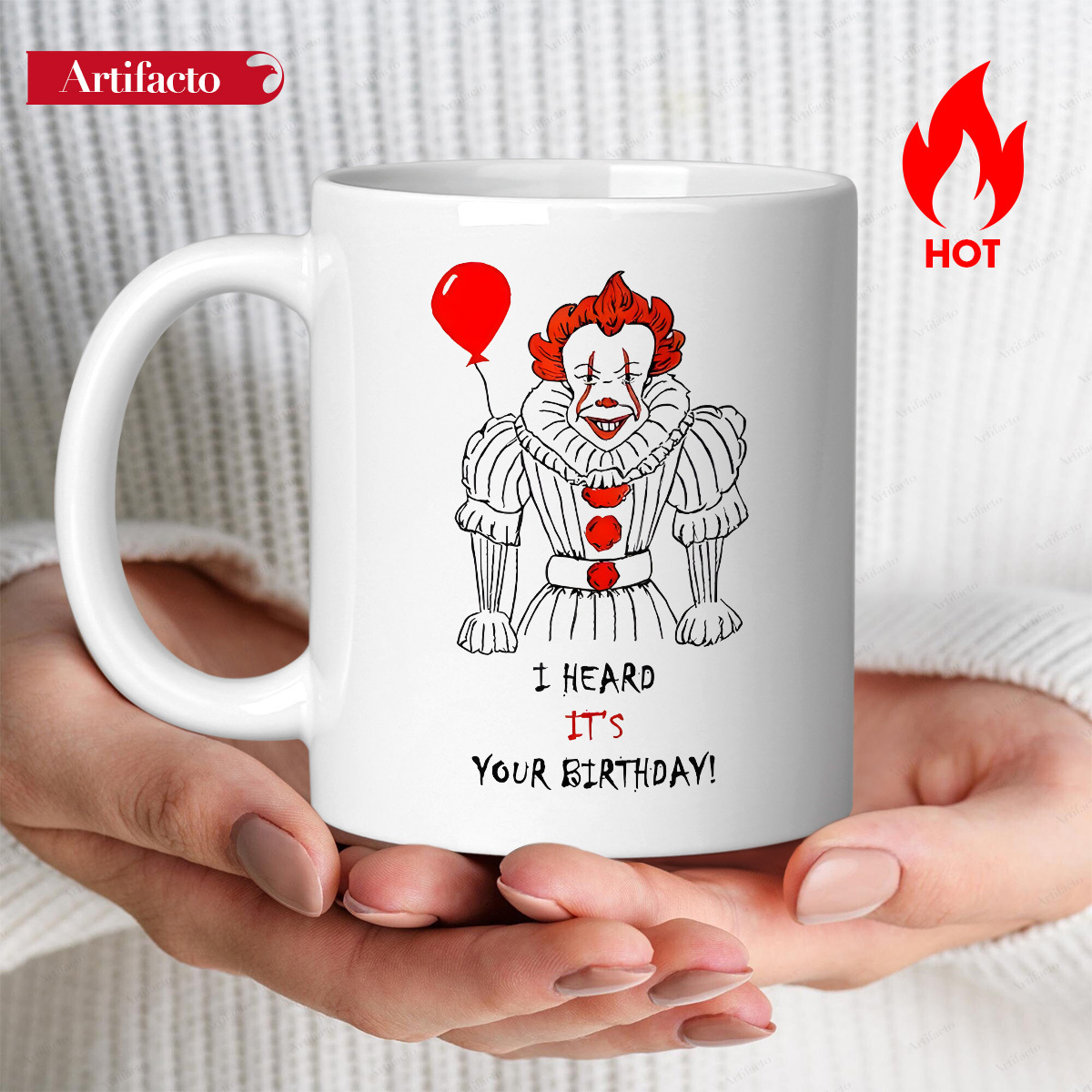 horror coffee mugs sold on Temu United States