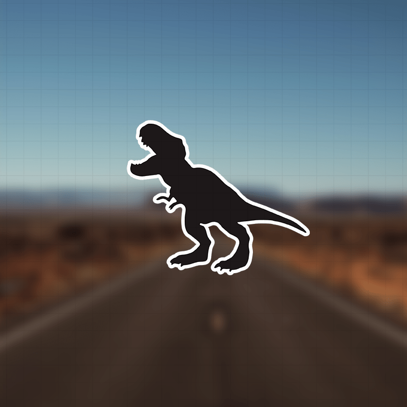 T Rex Onstuitbare Sticker T Rex Dino Stickers | Unieke Designs
