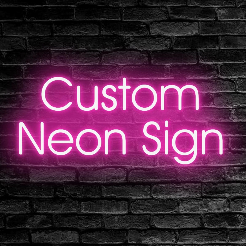 personalised neon signs sold on Temu Canada