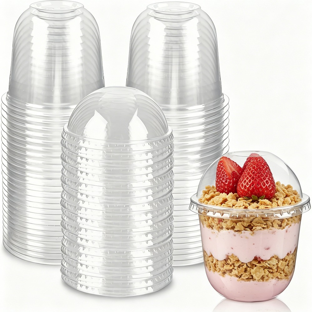 parfait cups disposable sold on Temu United States