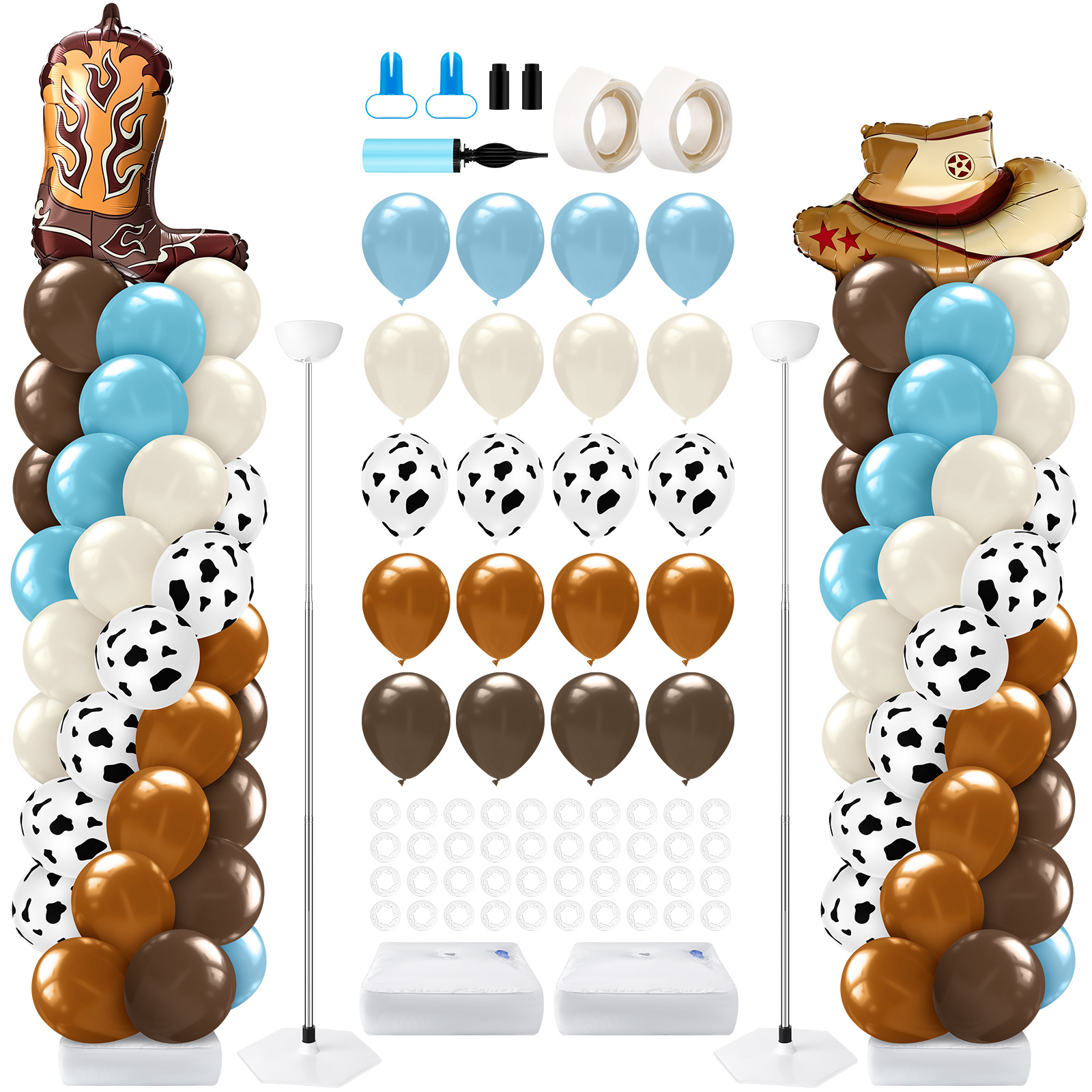cowboy balloon arch sold on Temu United States