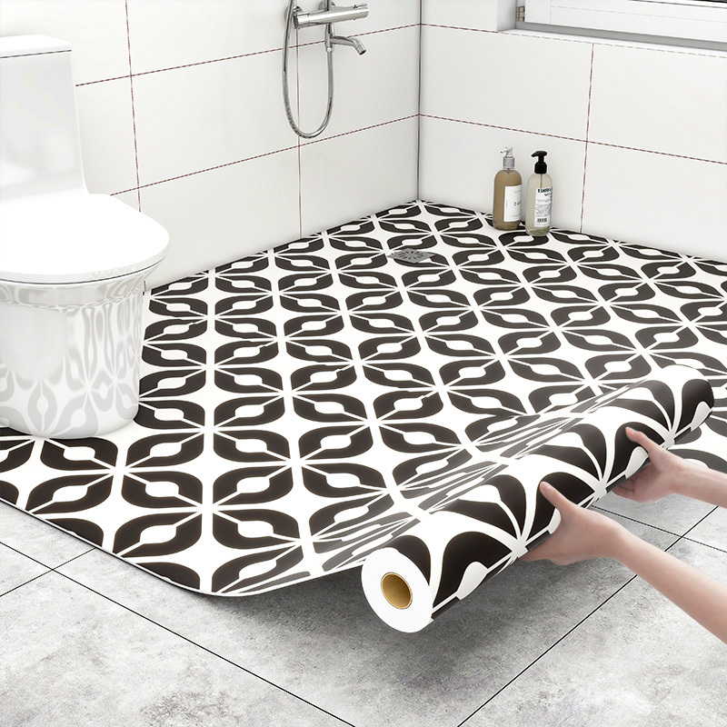 black and white floor tiles sold on Temu New Zealand