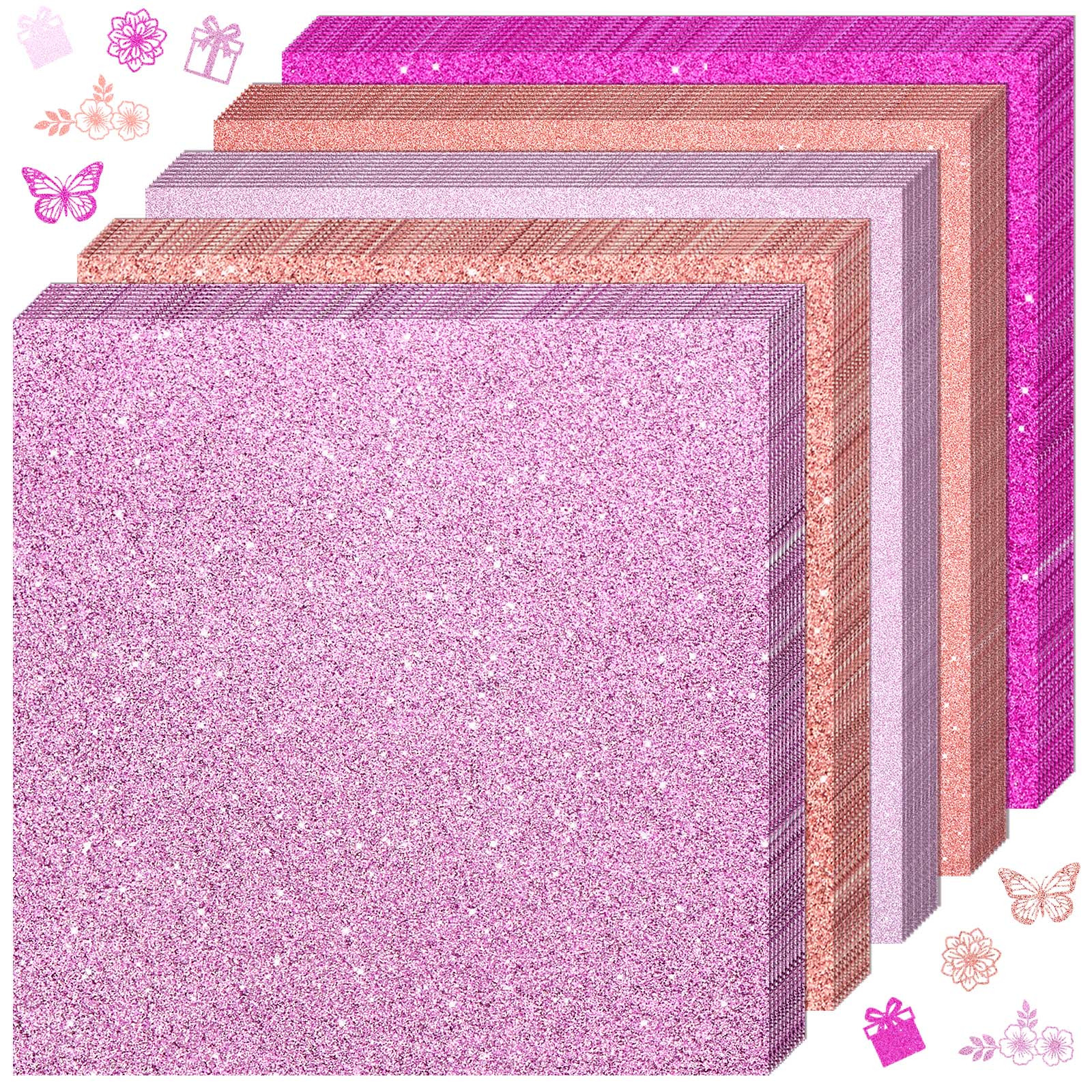 glitter cardstock paper sold on Temu United States
