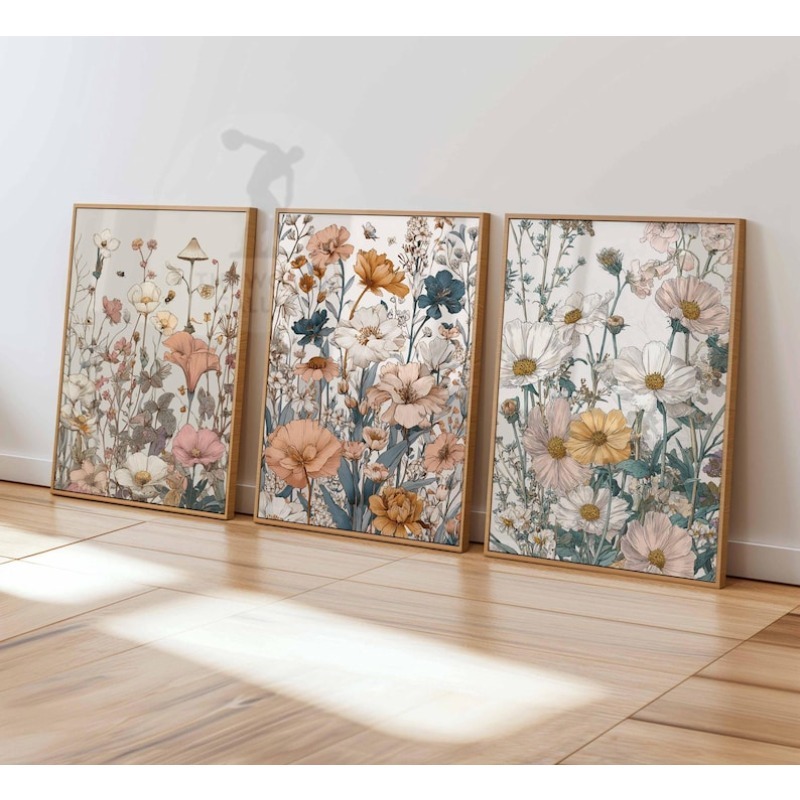 boho art wall decor sold on Temu United States