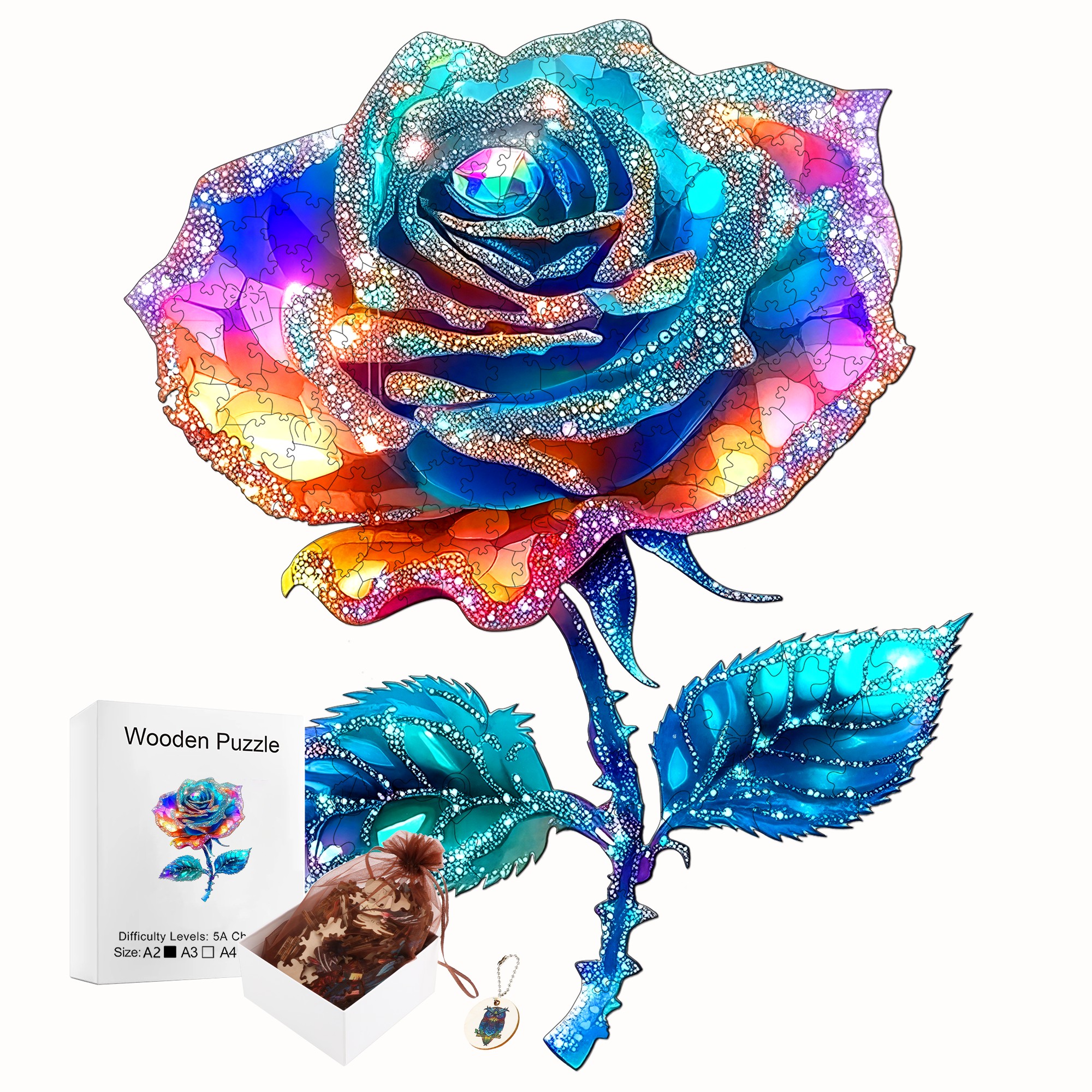 wooden puzzle sold on Temu United States